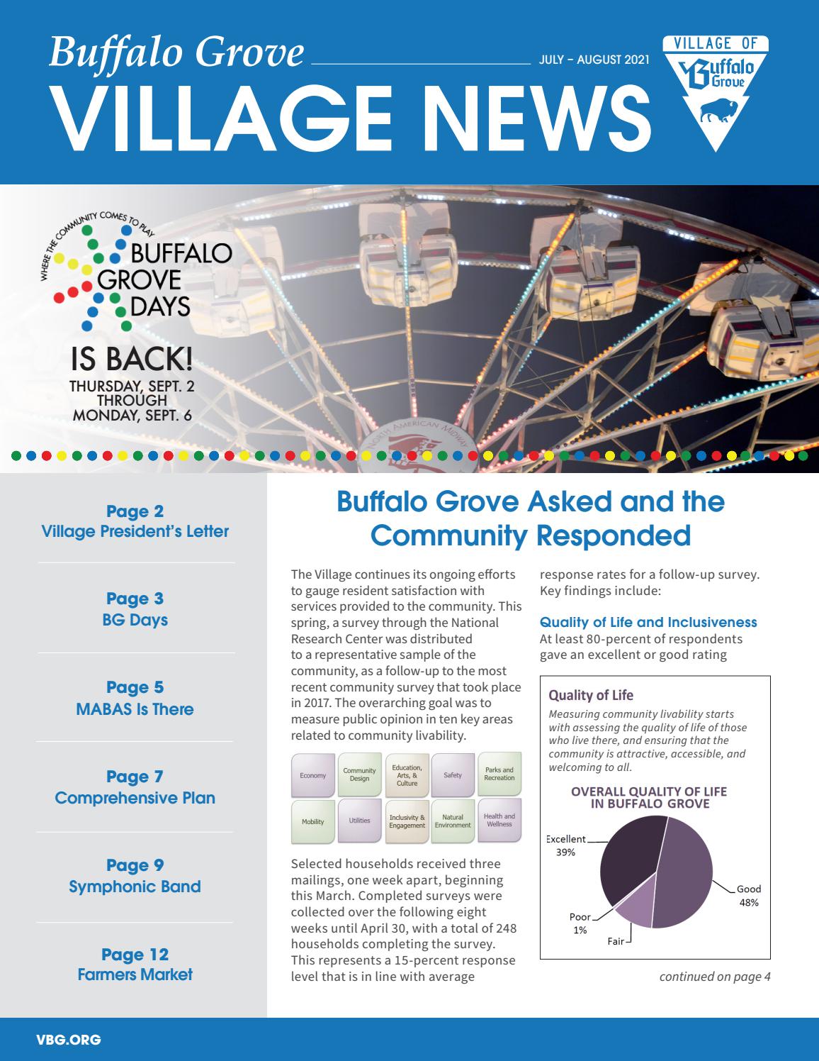 Village Newsletter July/August 2021 by BuffaloGrove - Issuu