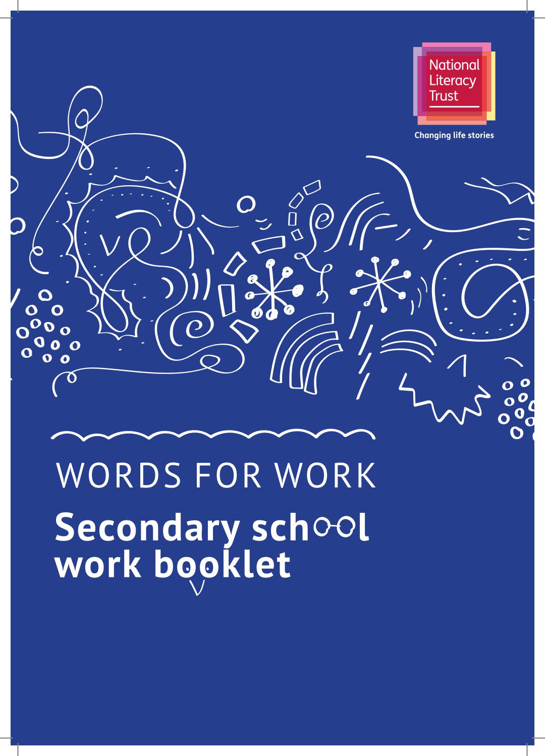 Words for Work secondary school work booklet by literacytrust - Issuu