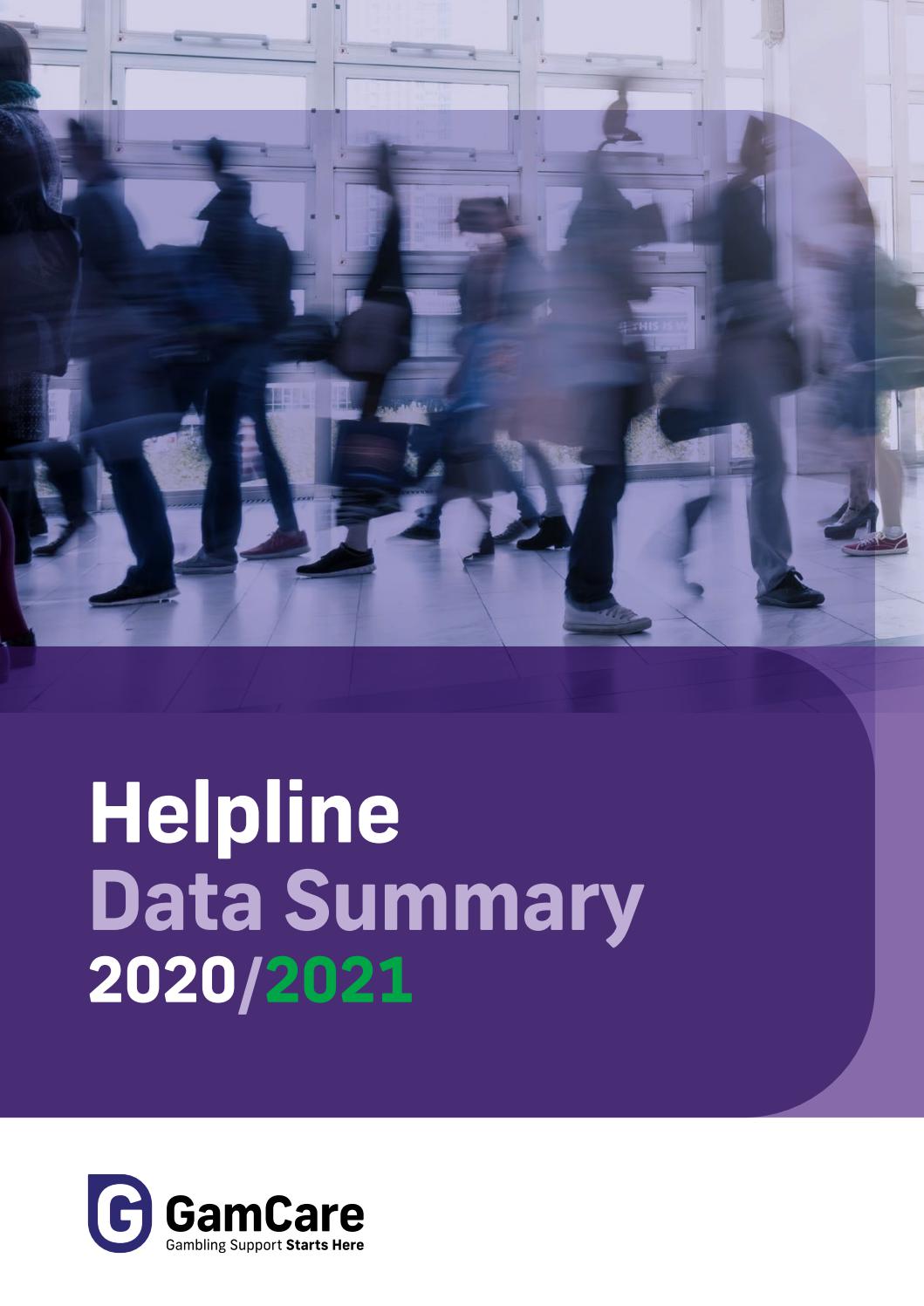 Gamcare Helpline Data Summary by TGDH - Issuu
