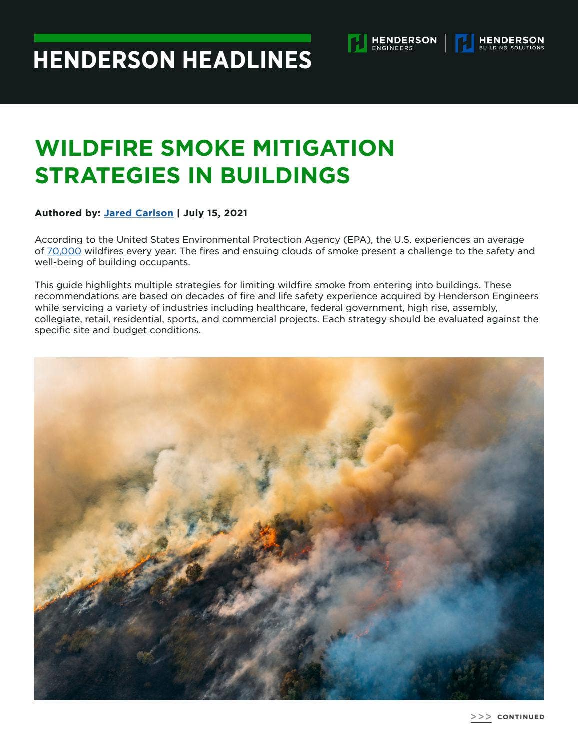 Wildfire Smoke Mitigation Strategies in Buildings by hendersonengineers - Issuu