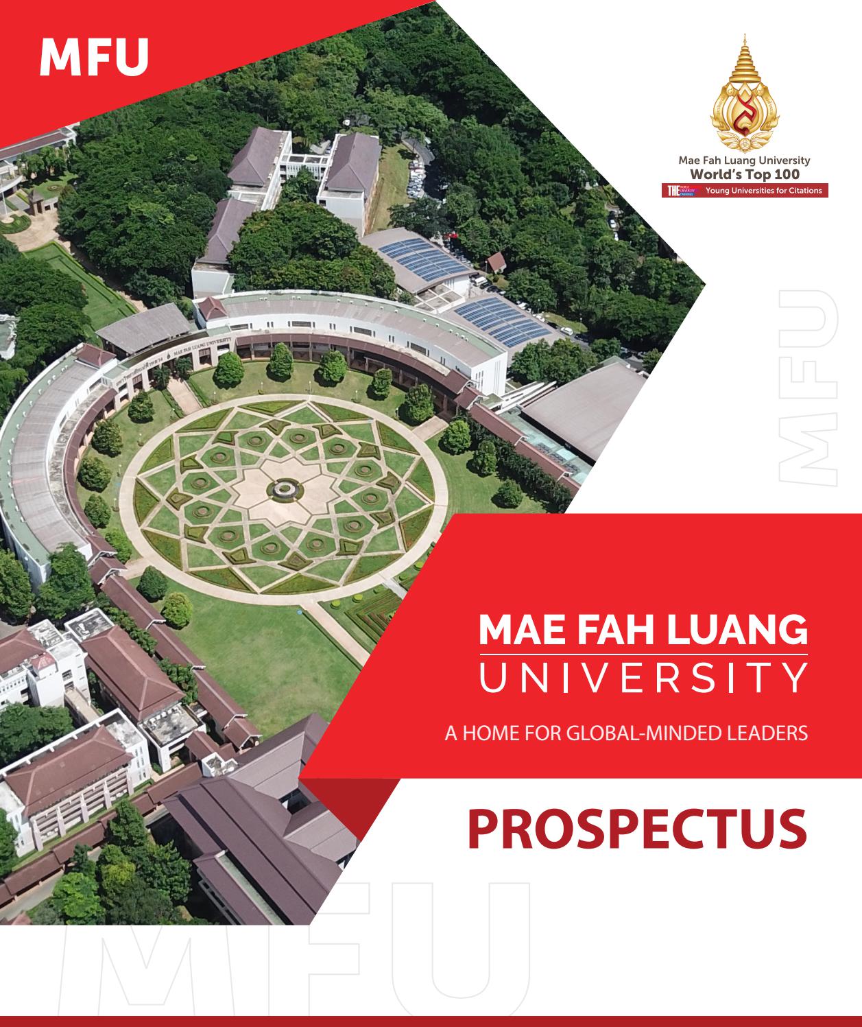 MFU Prospectus by Mae Fah Luang University - Issuu