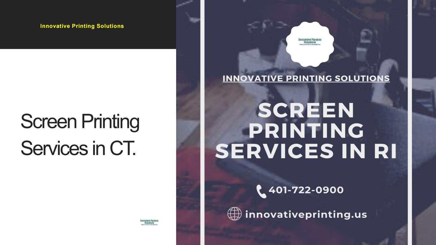 Screen Printing Services in CT - Innovative Printing Solutions by ...
