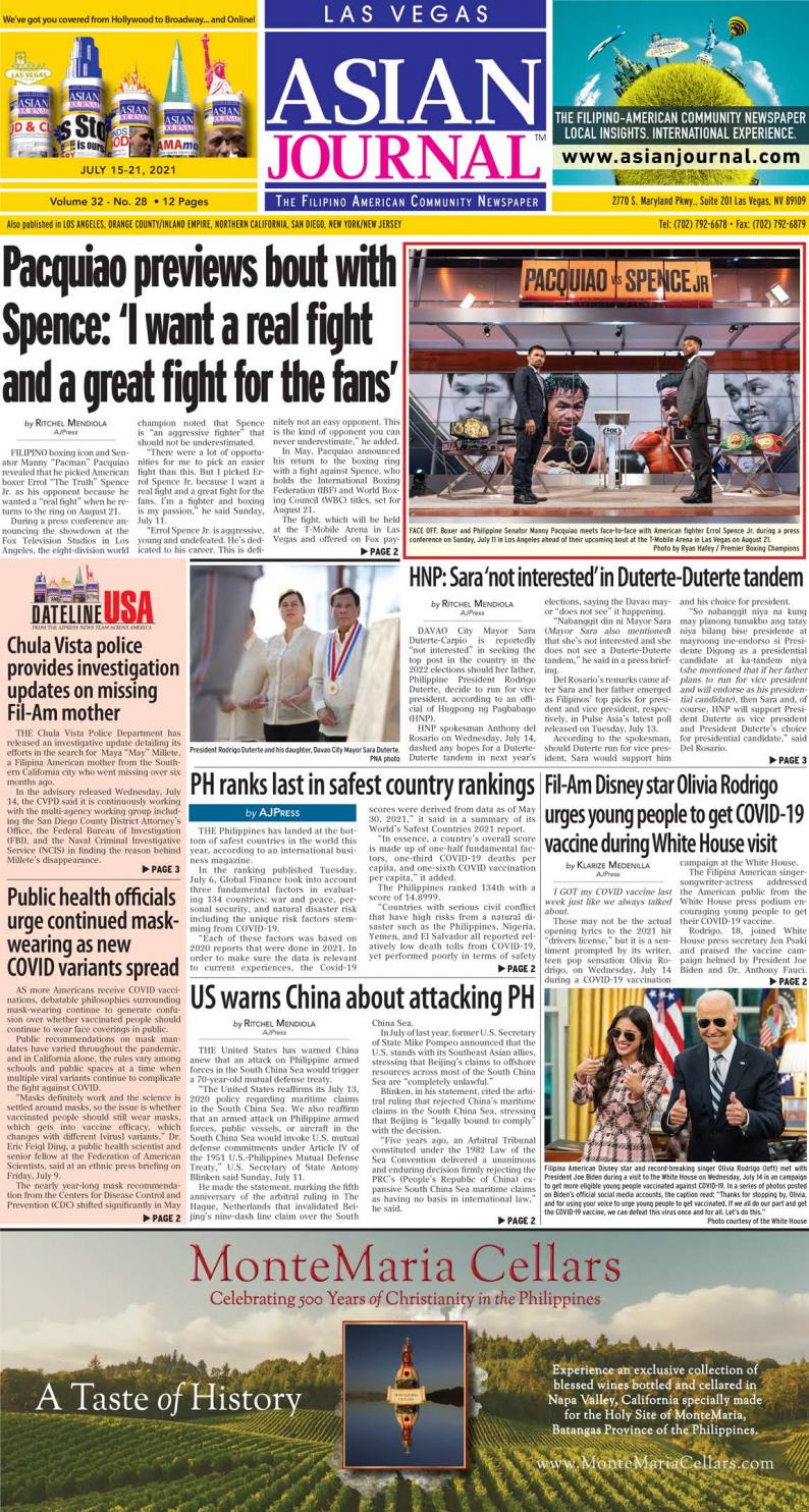071521 - Las Vegas Edition by Asian Journal Community Newspapers - Issuu