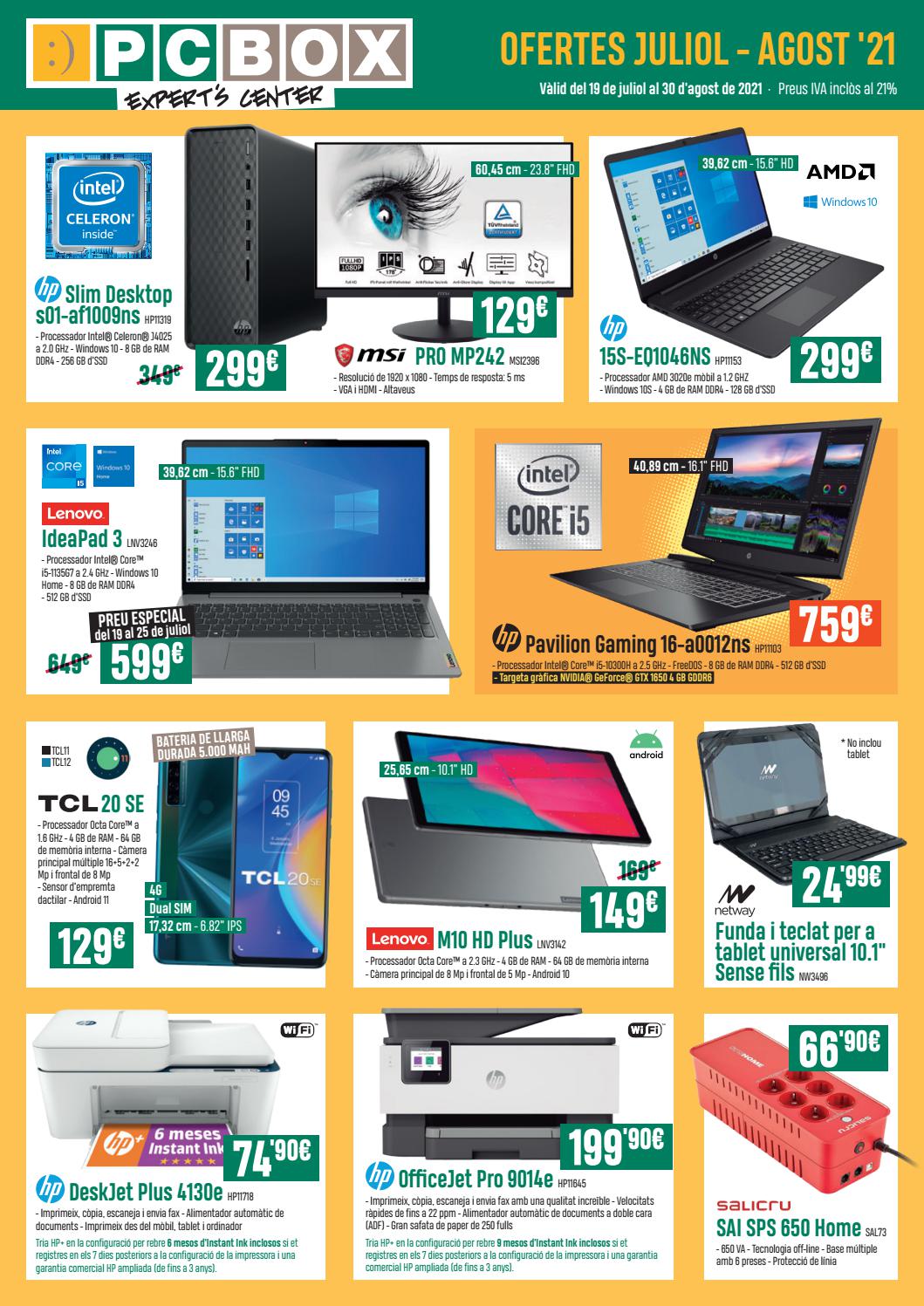 OFERTES PCBOX | Juliol 2021 by Ticnova Quality Team - Issuu