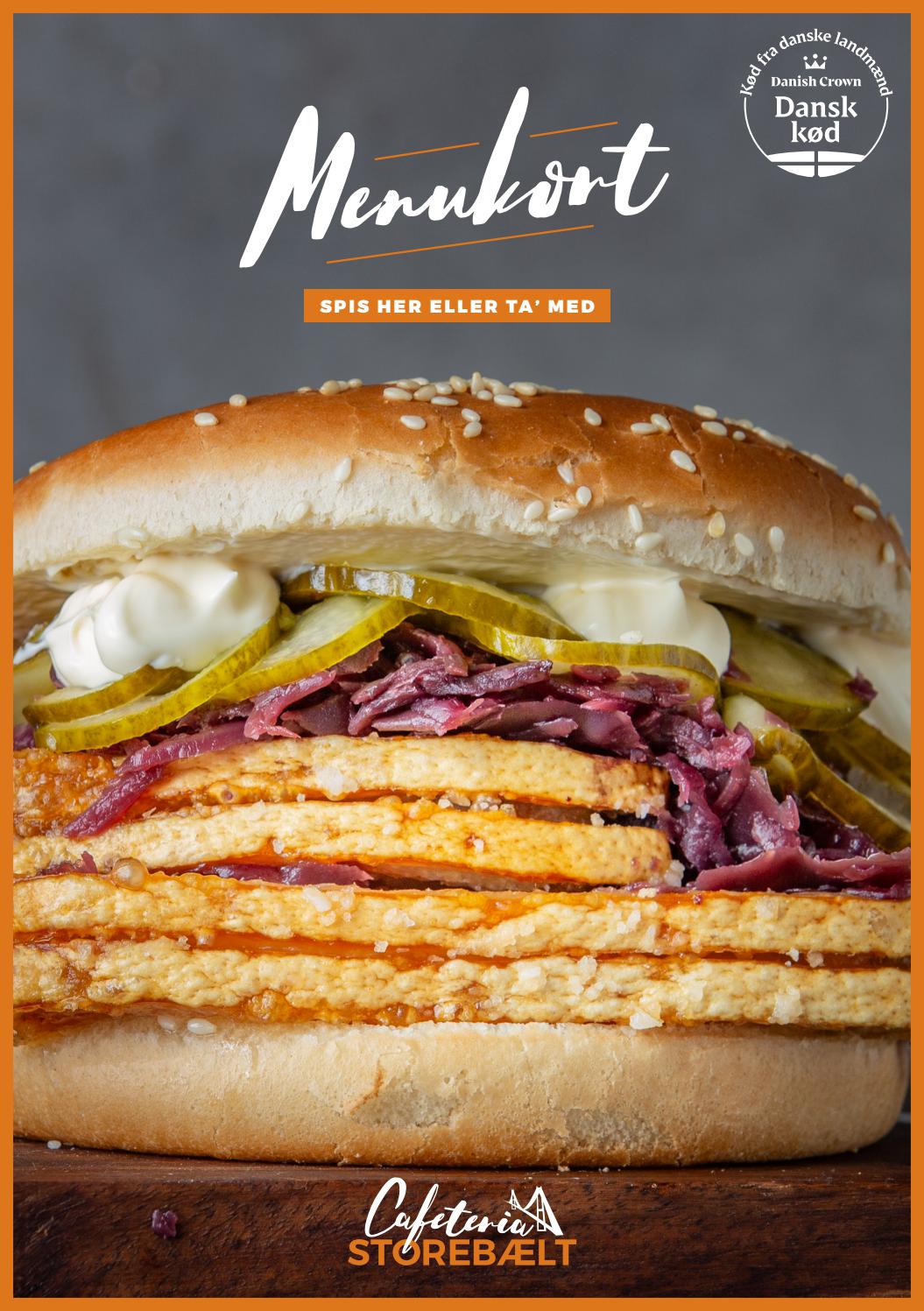 Menukort Cafe Storebælt by Fødevare Danmark - Issuu