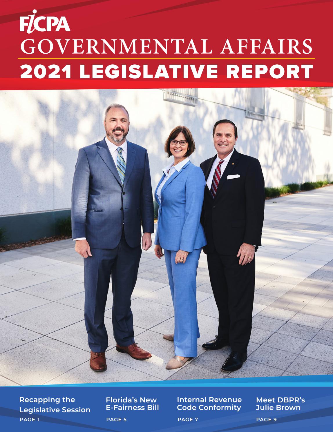 FICPA Governmental Affairs - 2021 Legislative Report by Florida ...