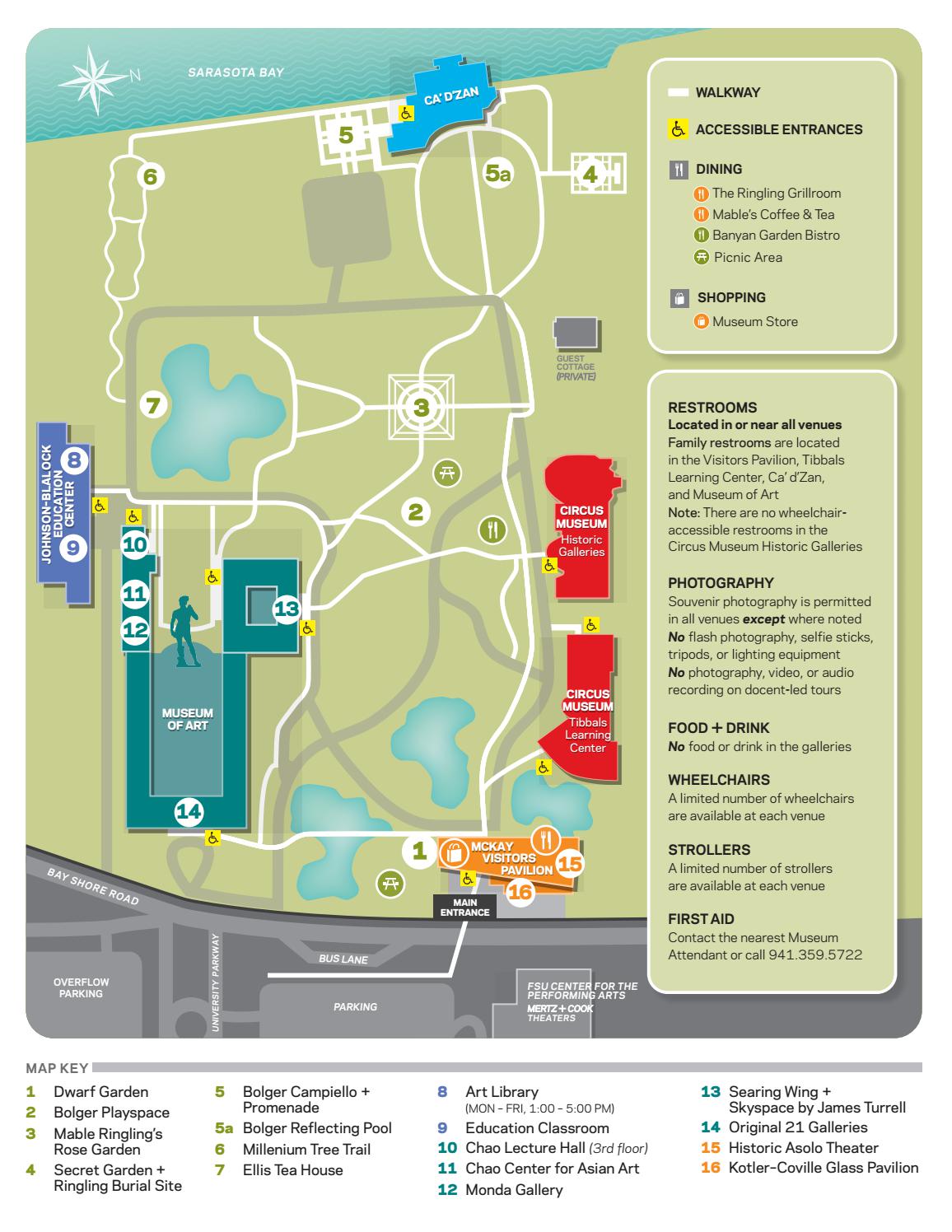 The Ringling Estate Map by The John and Mable Ringling Museum of Art ...