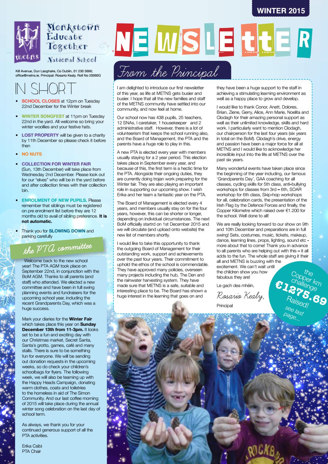 METNS Newsletter Winter 2015 by Advantage Point - Issuu