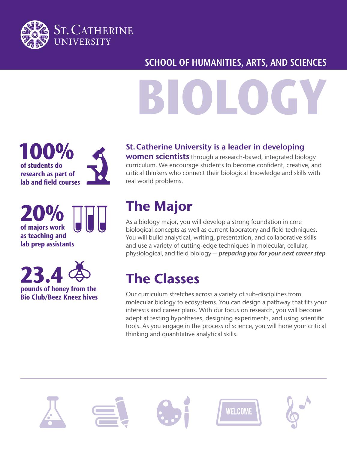 College for Women: Biology by St. Catherine University - Issuu