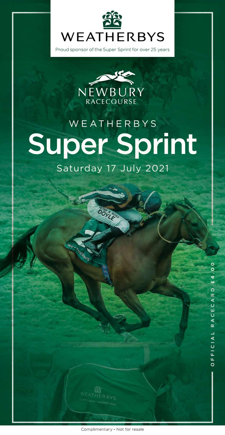 Newbury Racecard - Saturday 17th July - Weatherbys Super Sprint Day by ...