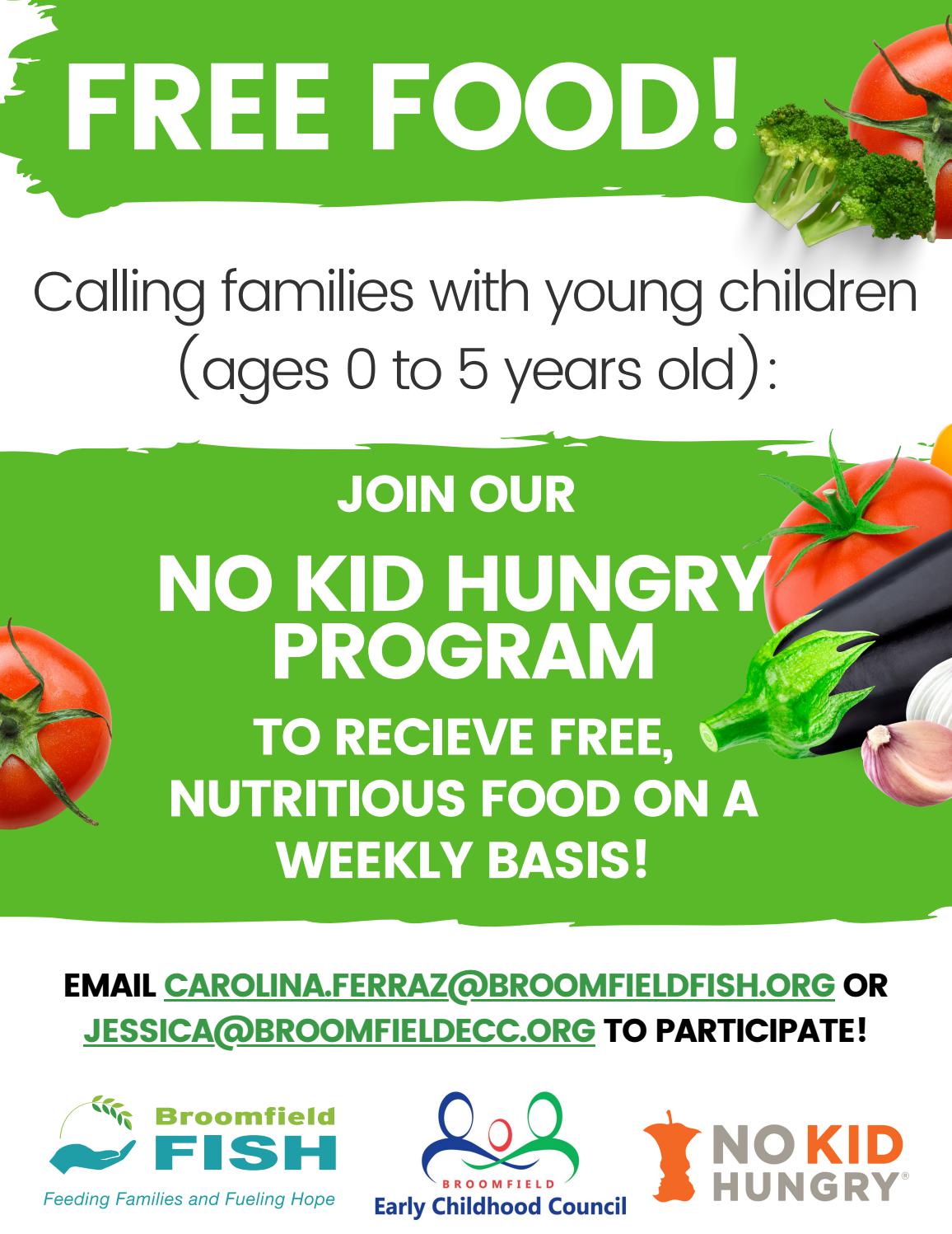 No Kid Hungry Program Flyer by Community Services of Broomfield, dba ...