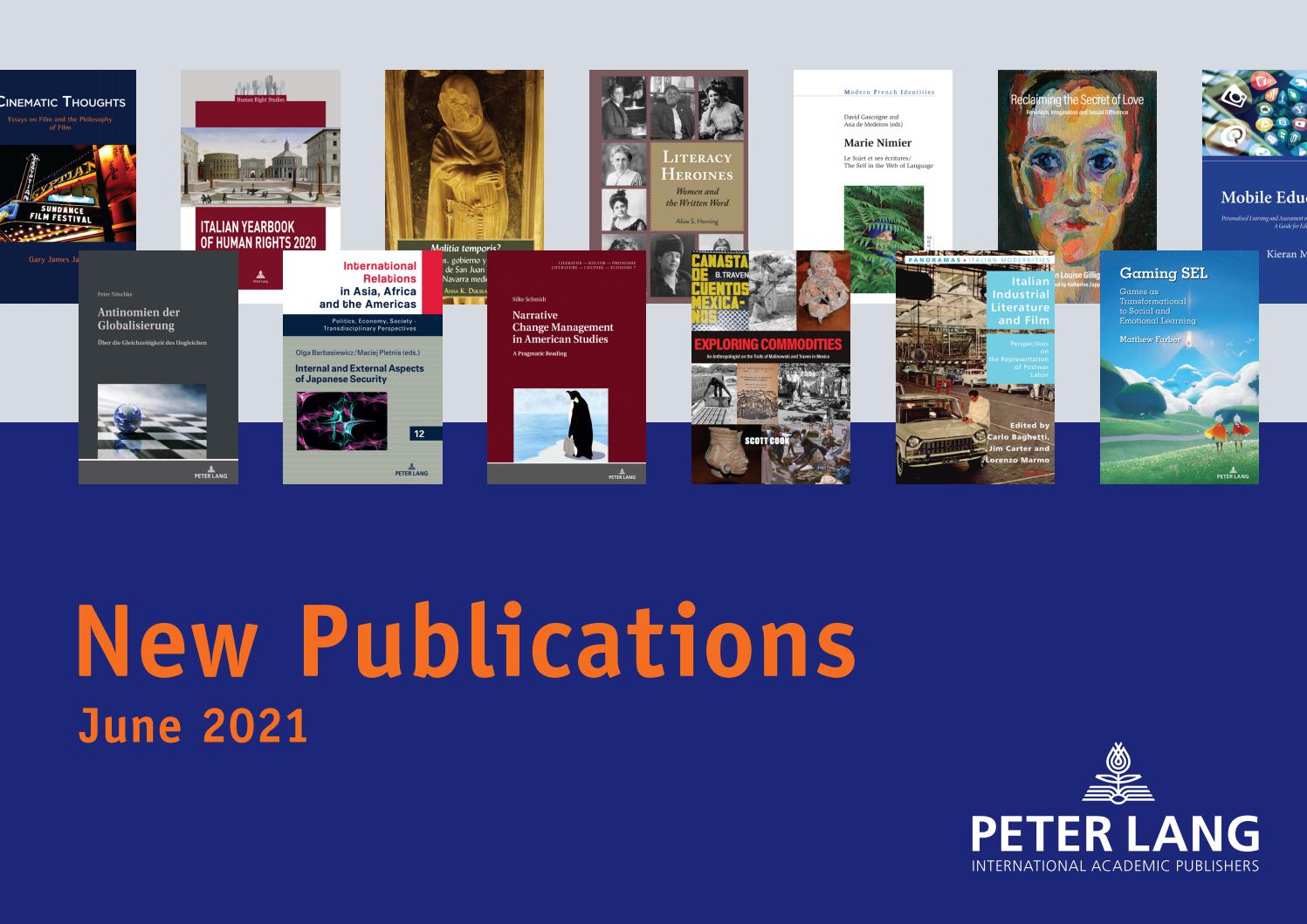 Peter Lang New Publications June 2021 by Peter Lang Publishing Group ...