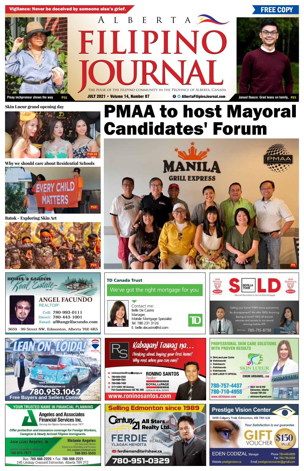 Alberta Filipino Journal - July 2021 Issue by Alberta Filipino Journal ...