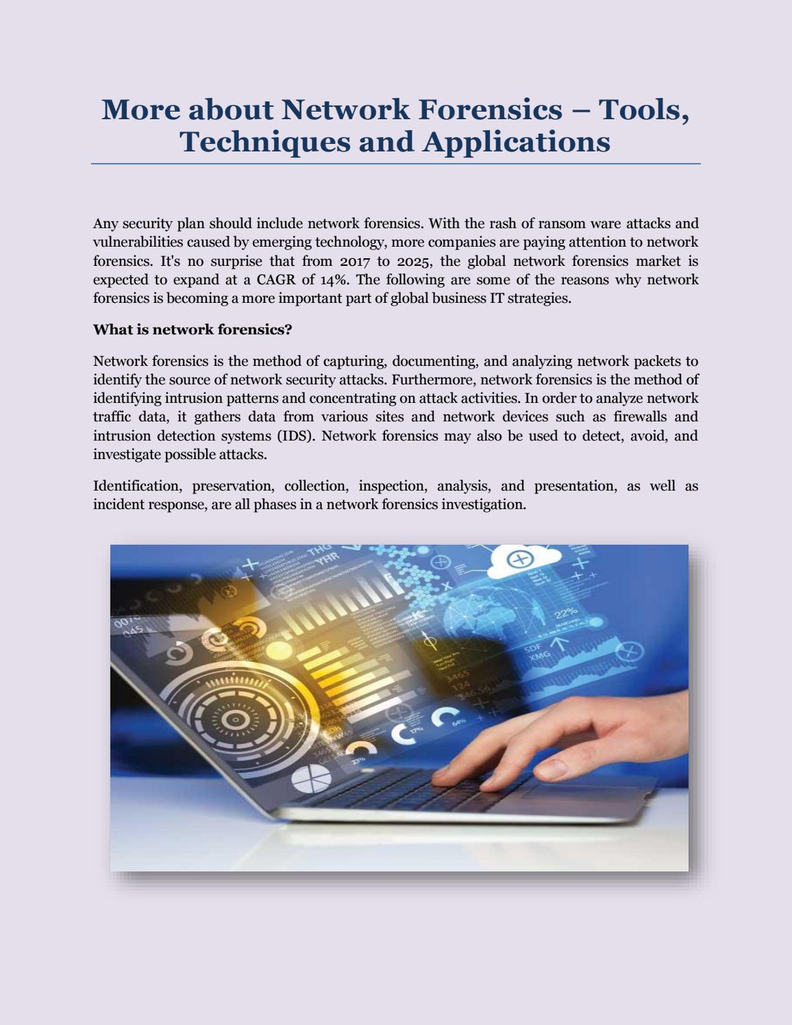 More about Network Forensics – Tools, Techniques and Applications by ...