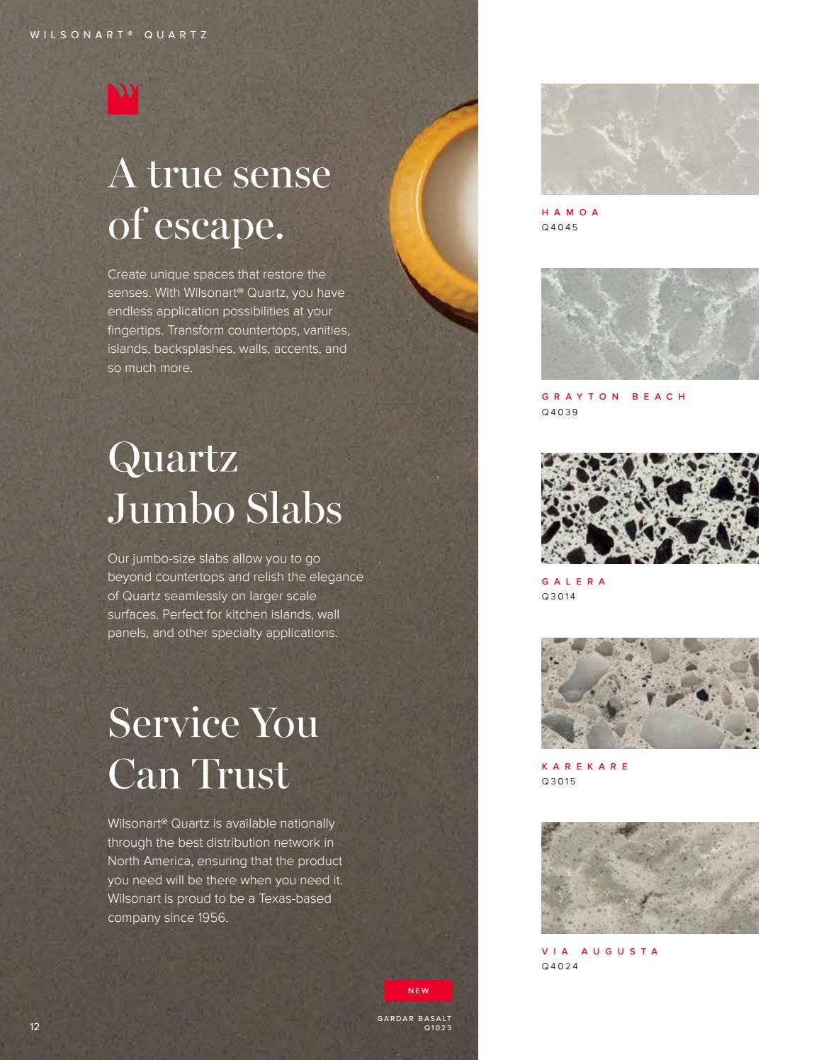 Wilsonart® Quartz 2021 Brochure by Wilsonart - Issuu