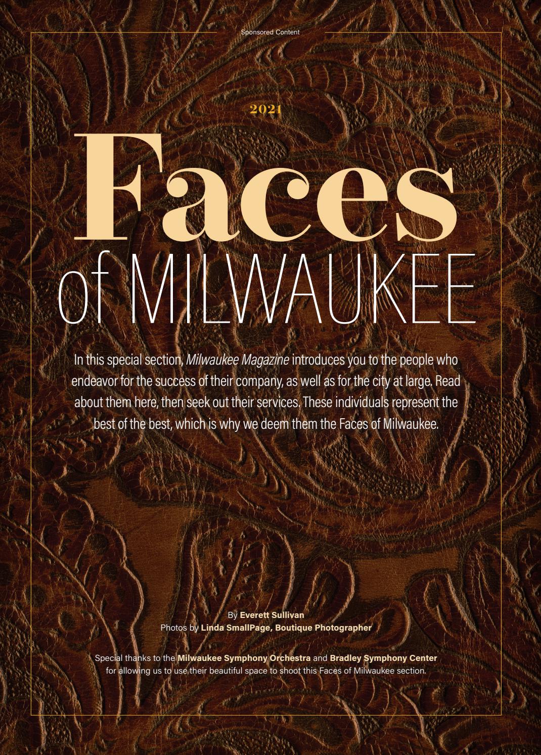 Milwaukee Magazine | Faces of Milwaukee 2021 by Milwaukee Magazine - Issuu