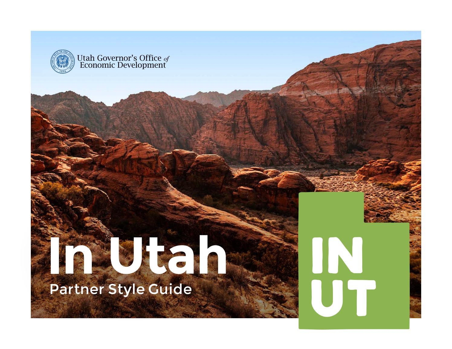 ‘In Utah’ Partner Style Guide by Utah Governor's Office of Economic ...