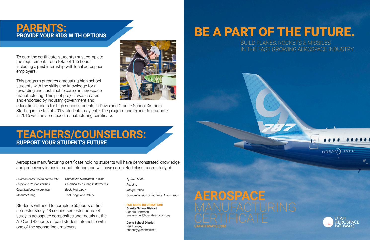 Utah Aerospace Pathways Brochure by Utah Governor's Office of Economic ...