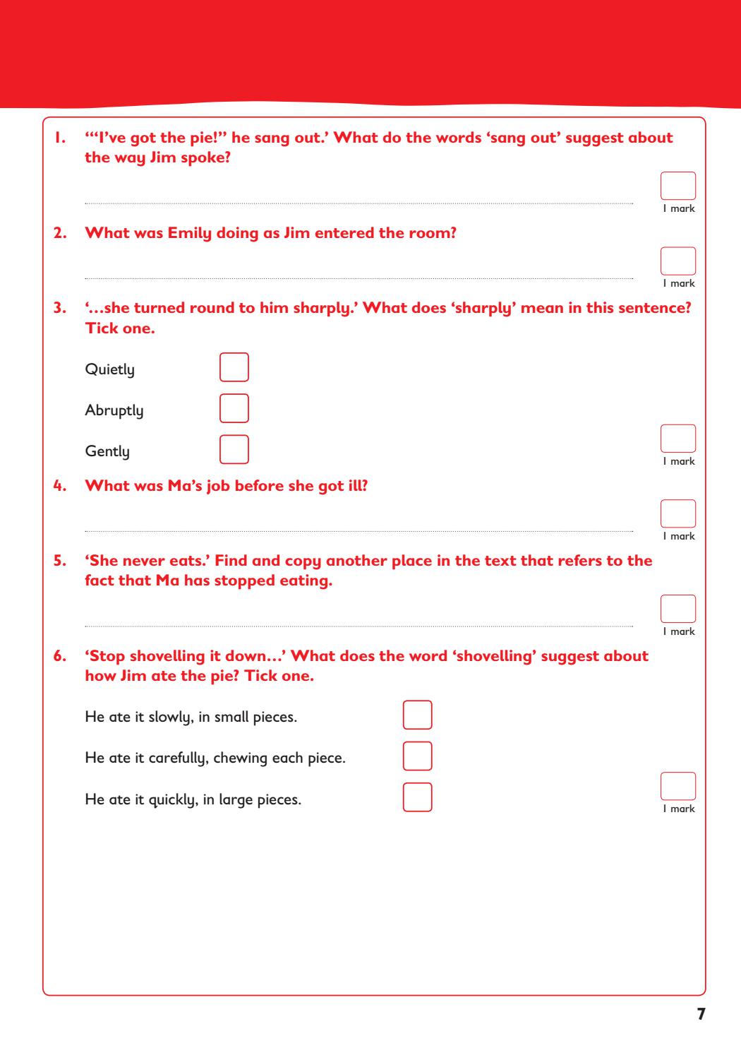 Collins Year 6 Reading Comprehension Targeted Practice Workbook by ...