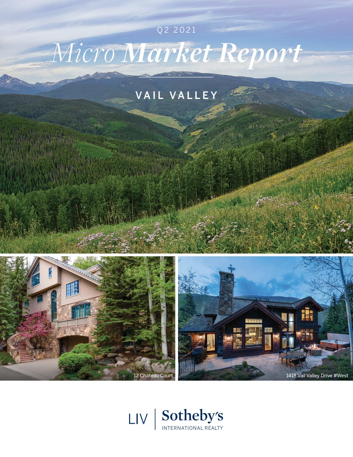 Vail Valley Micro Market Reports | Quarter 2 2021 by LIV Sotheby's ...