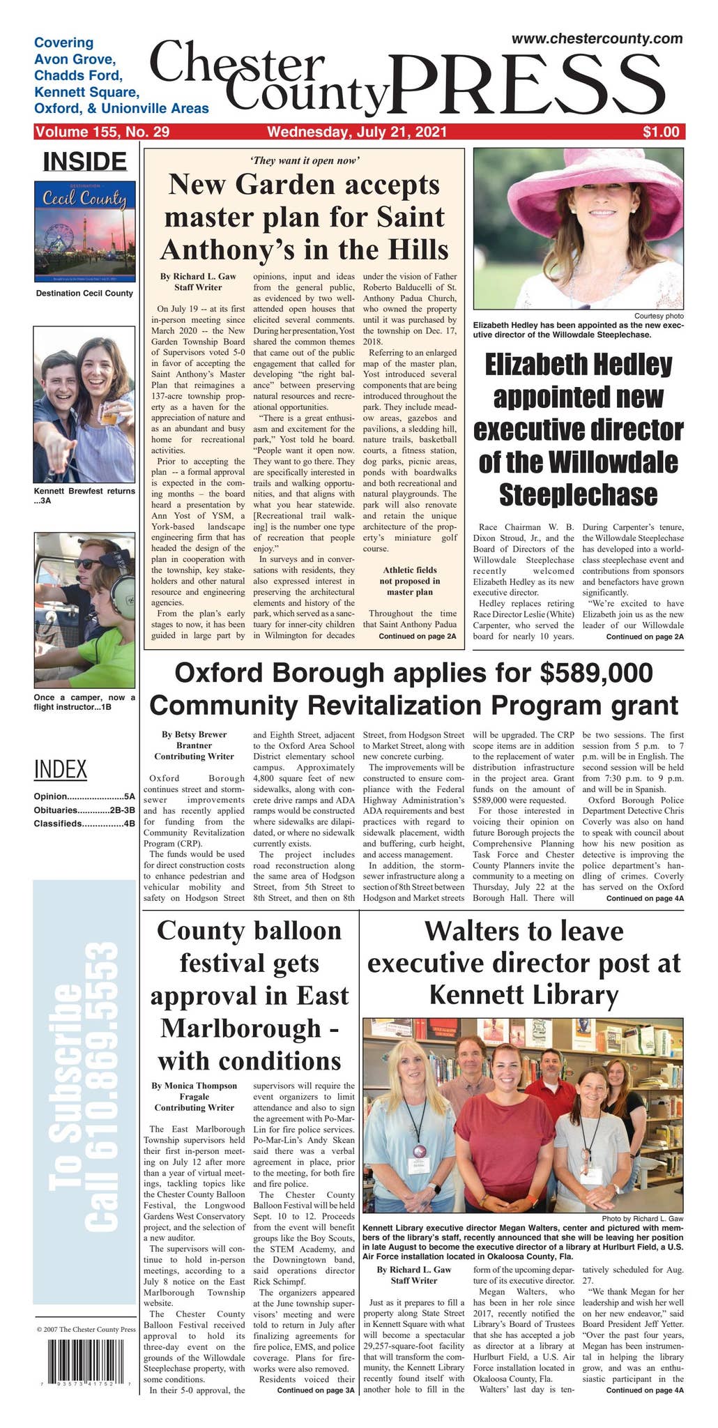 Chester County Press 07-21-2021 Edition by Ad Pro Inc. - Issuu