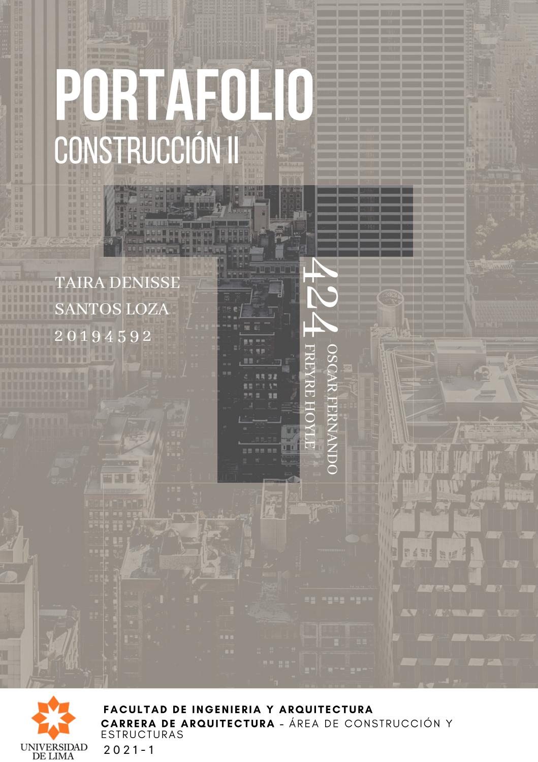 PORTAFOLIO SANTOS - construcción ii by Taira Denisse Santos Loza - Issuu