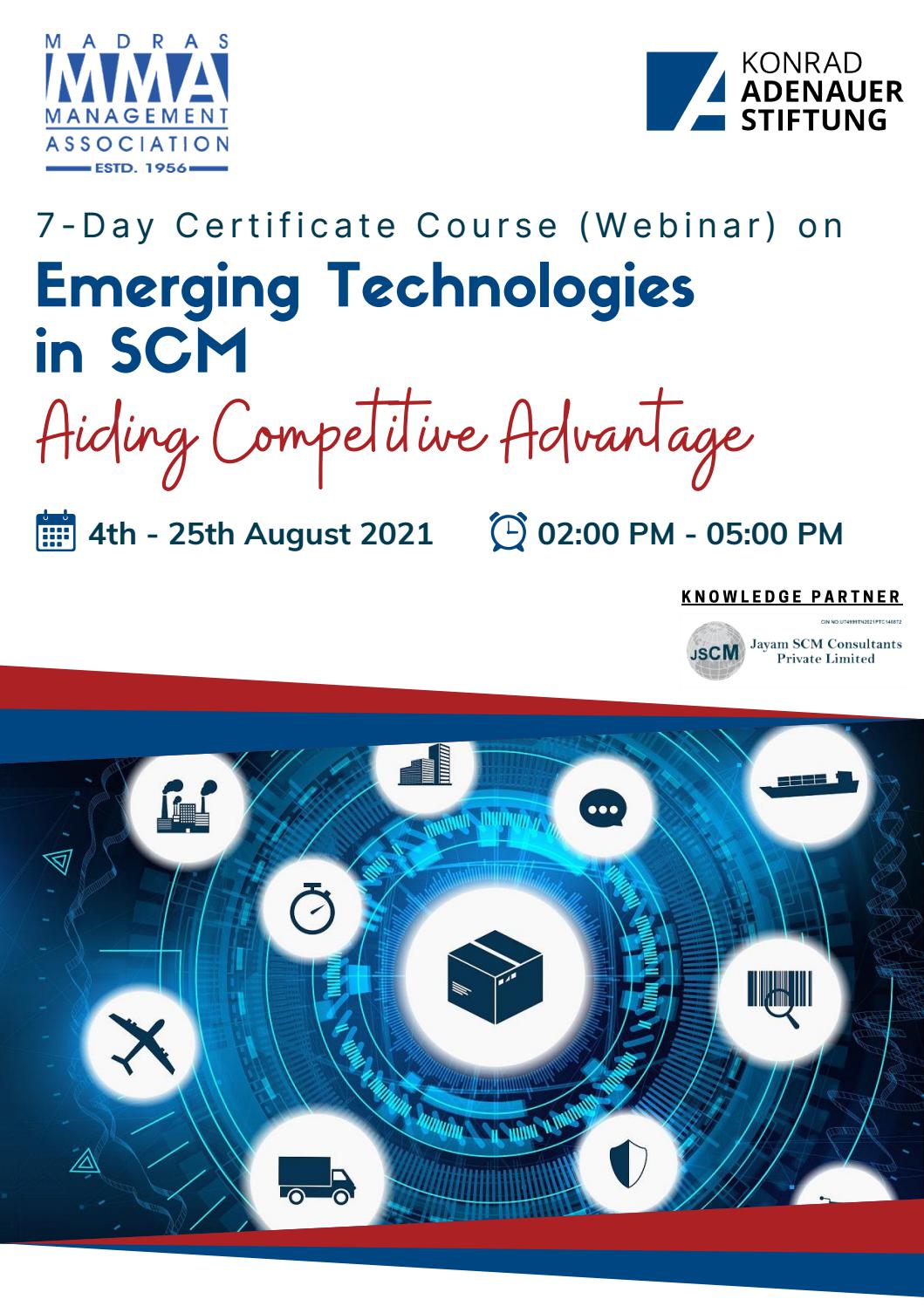 MMA SCM Brochure by Madras Management Association - Issuu