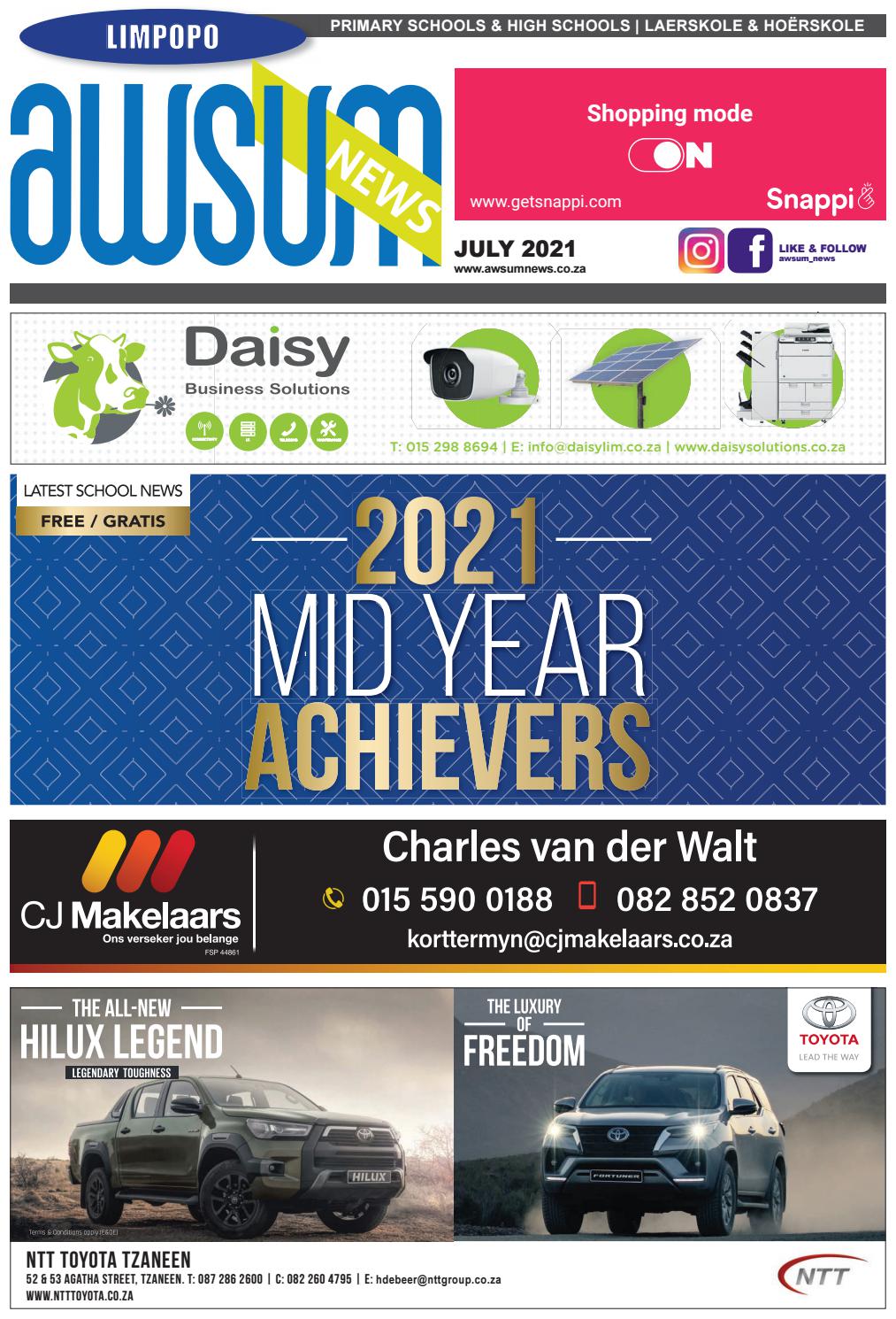 AWSUM Limpopo Mid-Year Achievers - July Edition by AWSUM News - Issuu