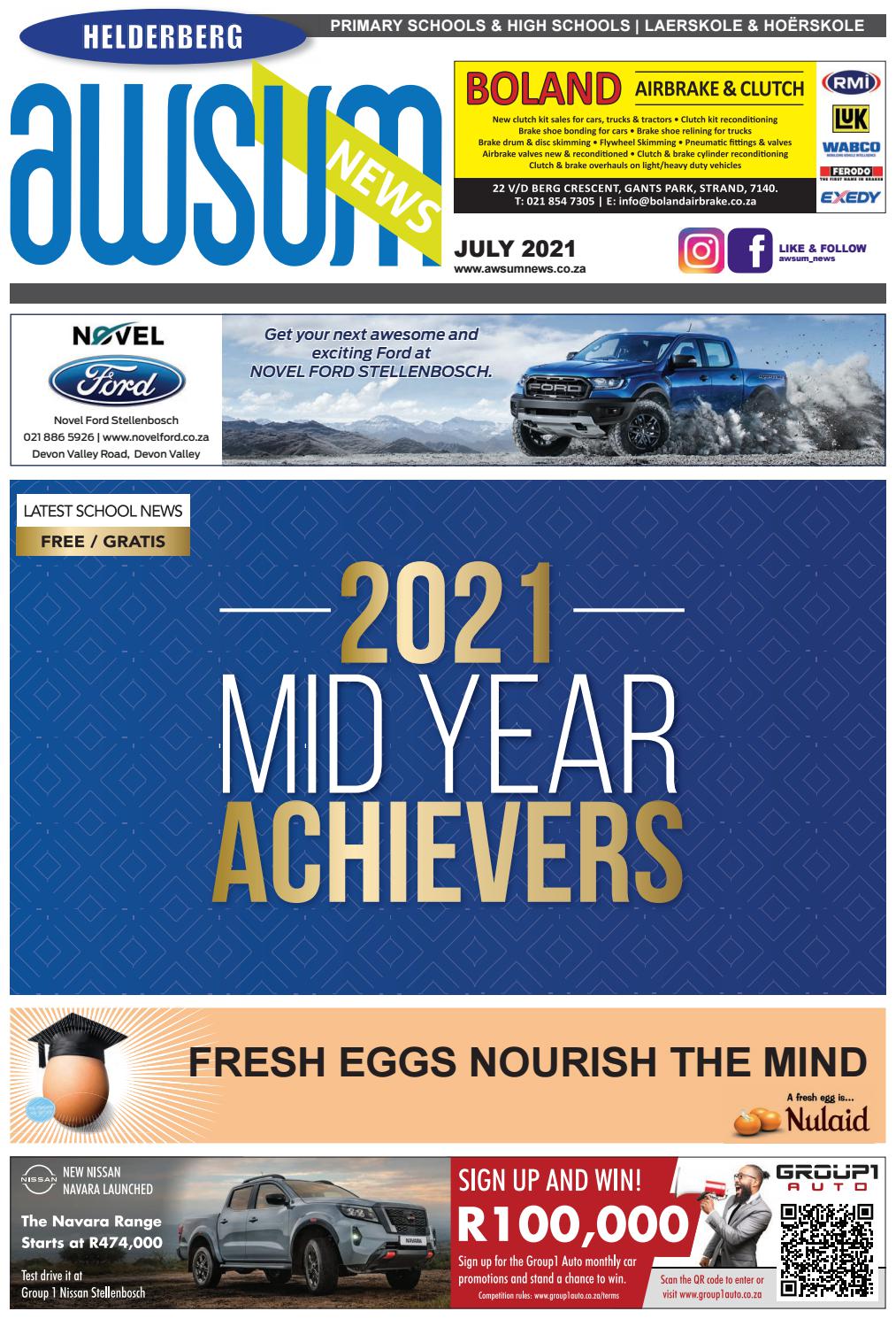 AWSUM Helderberg Mid-Year Achievers - July Edition by AWSUM News - Issuu