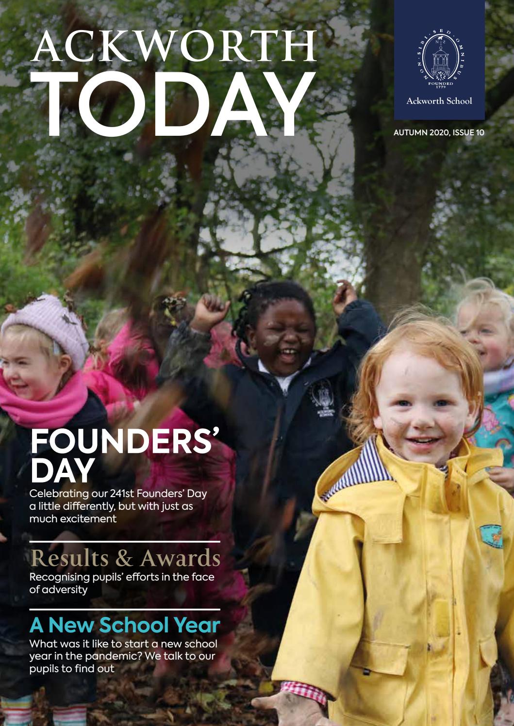Ackworth Today - Autumn 2020 by Ackworth School - Issuu