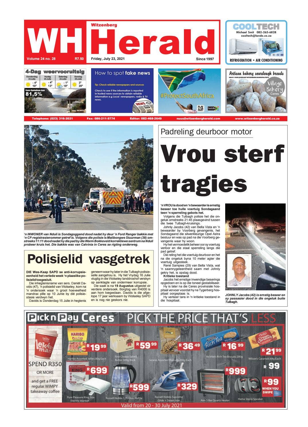 Witzenberg Herald Vol.24 no. 28 (Online Weergawe) by Witzenberg Herald ...