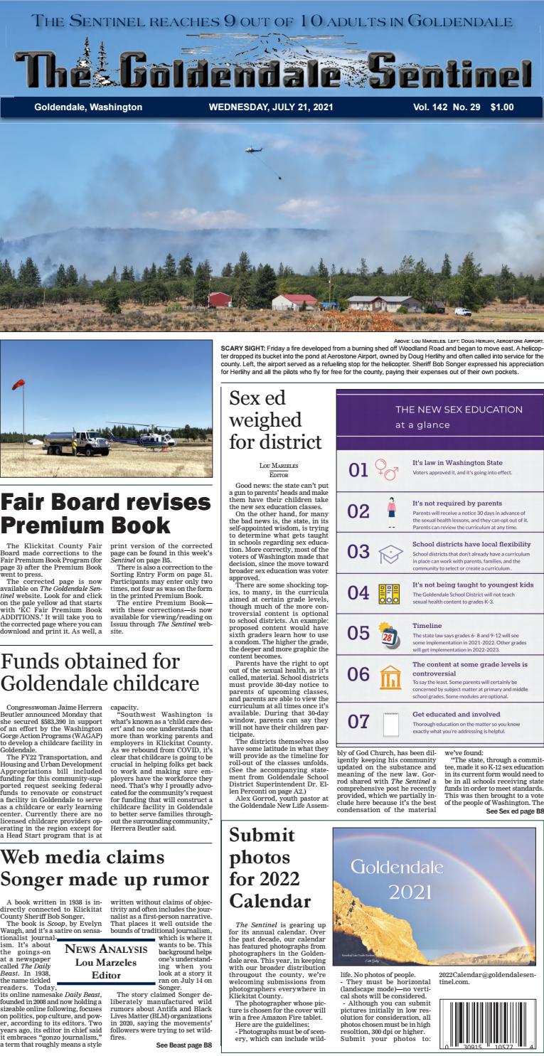 Goldendale Sentinel July 21, 2021 by Goldendale Sentinel - Issuu