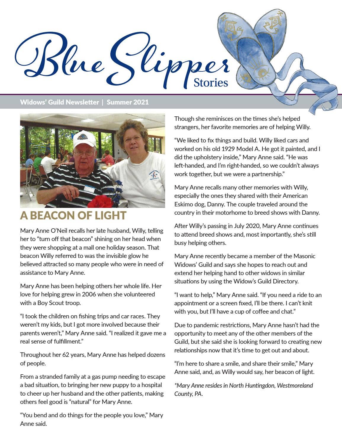 Blue Slipper Stories - Summer 2021 by Masonic Village - Issuu