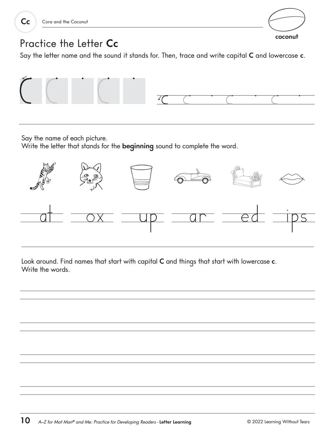 Student Practice Book for Developing Readers by Learning Without Tears ...