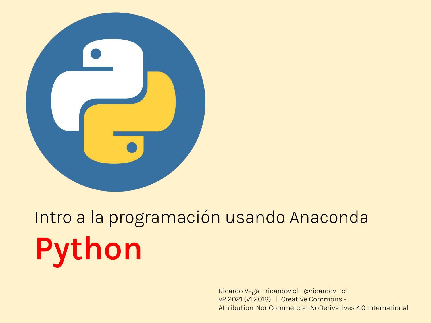 Introducción breve a Python by Ricardo Vega - Issuu