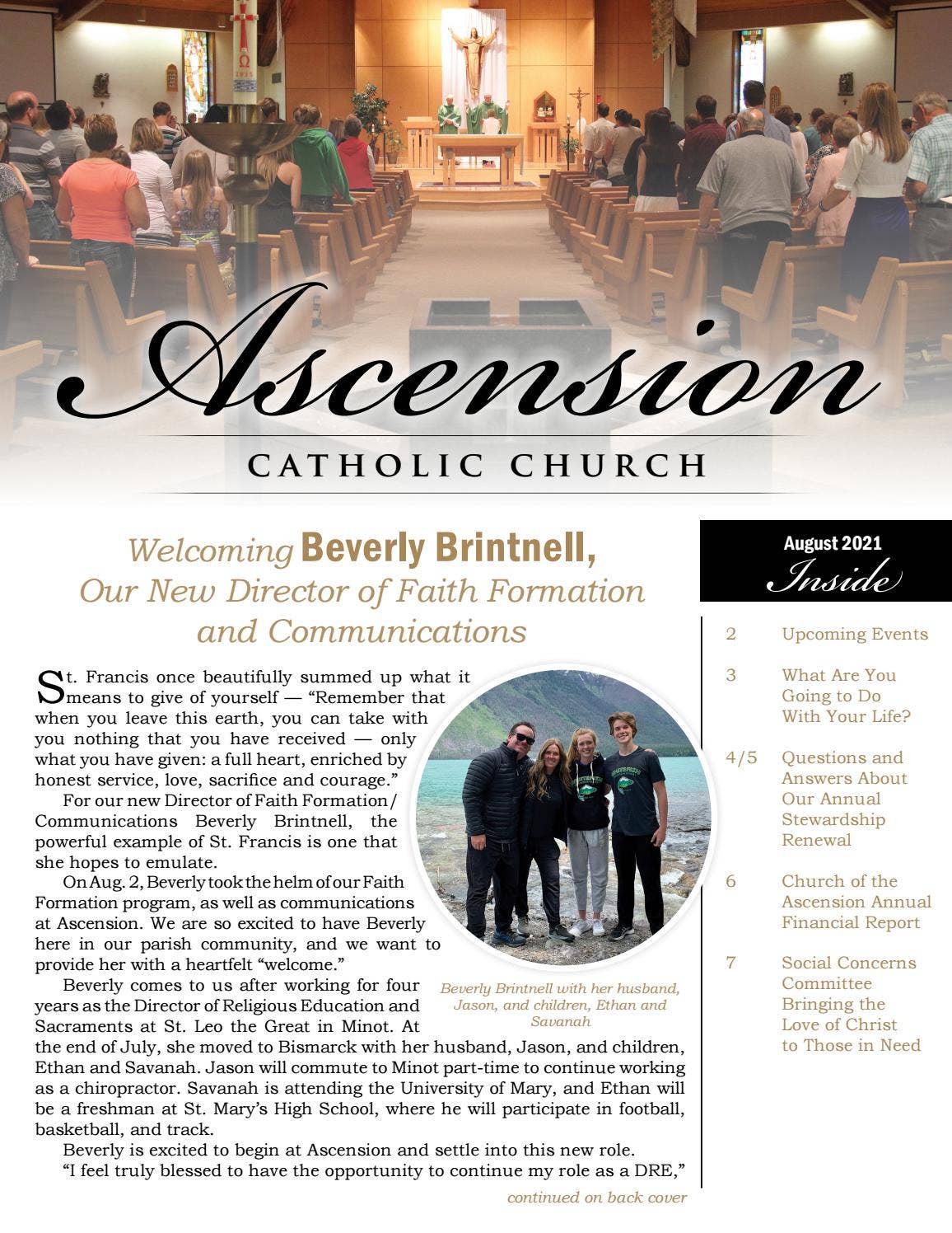 Ascension Catholic Church Newsletter — August 2021 by Catholic ...
