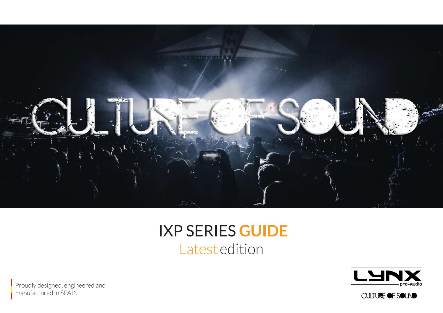 IXP Series - Catalogue 2022 by Lynx Pro Audio - Issuu