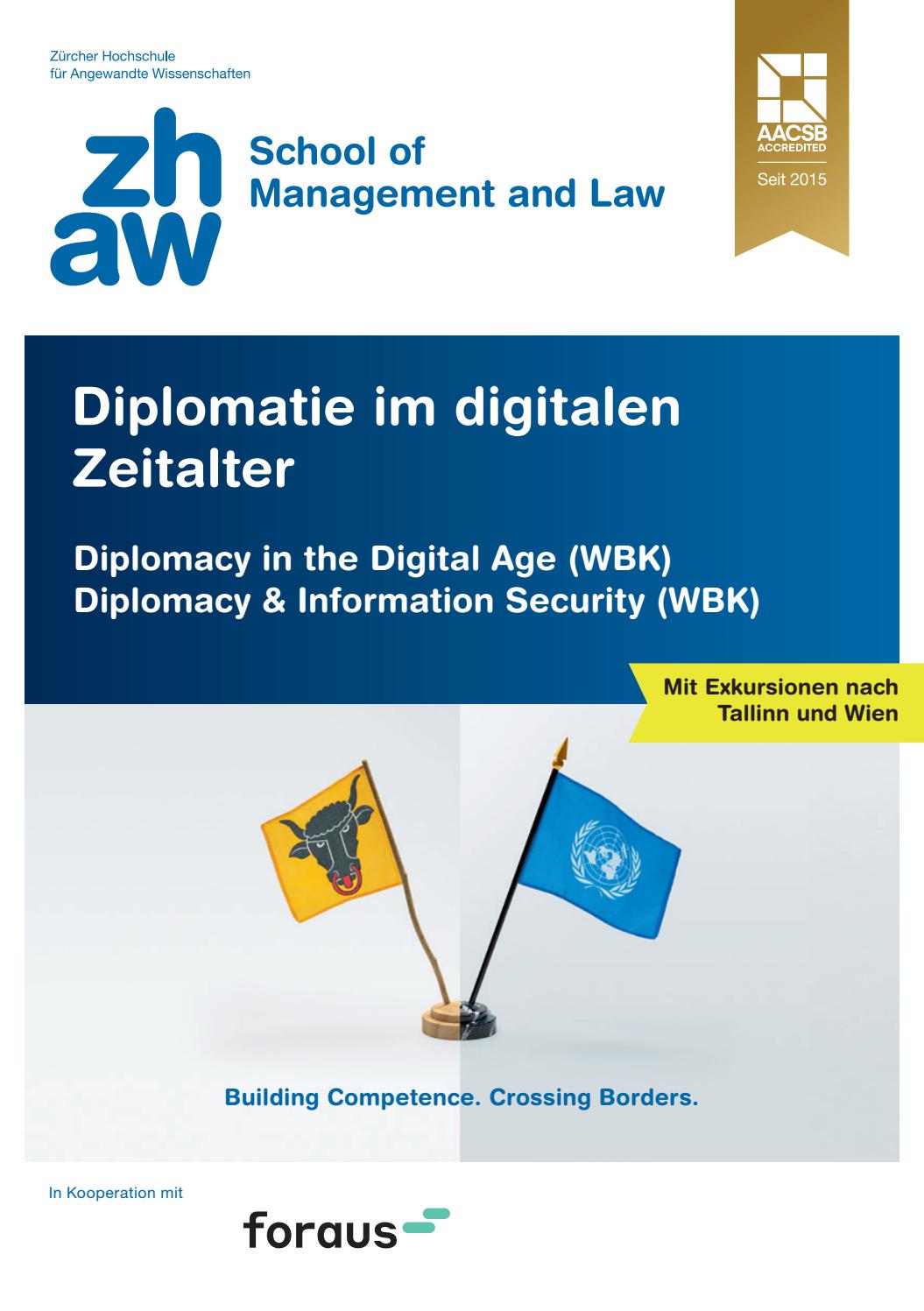 WBK Diplomatie im digitalen Zeitalter by ZHAW School of Management and ...