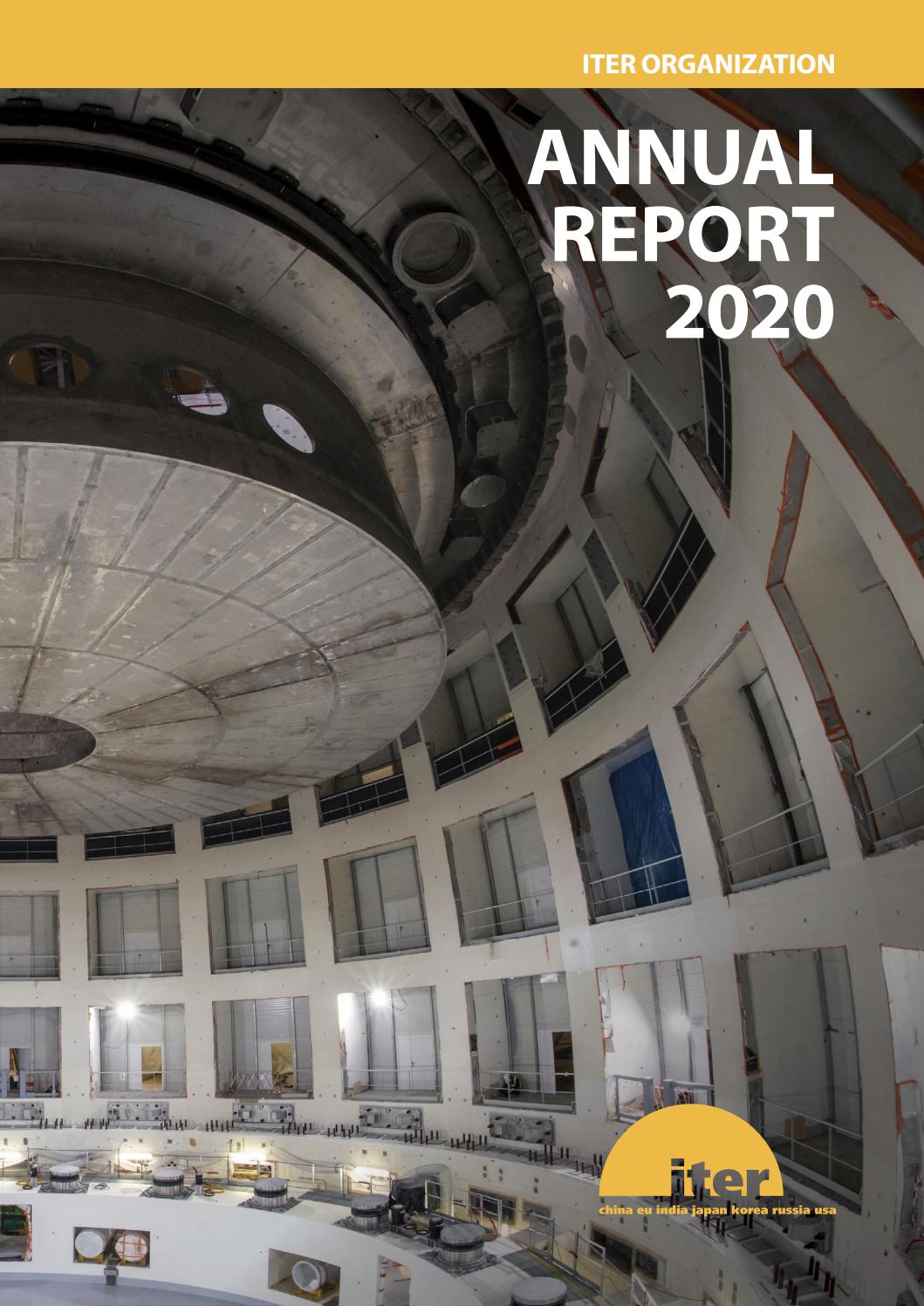 ITER ORGANIZATION 2020 ANNUAL REPORT by iterorg - Issuu