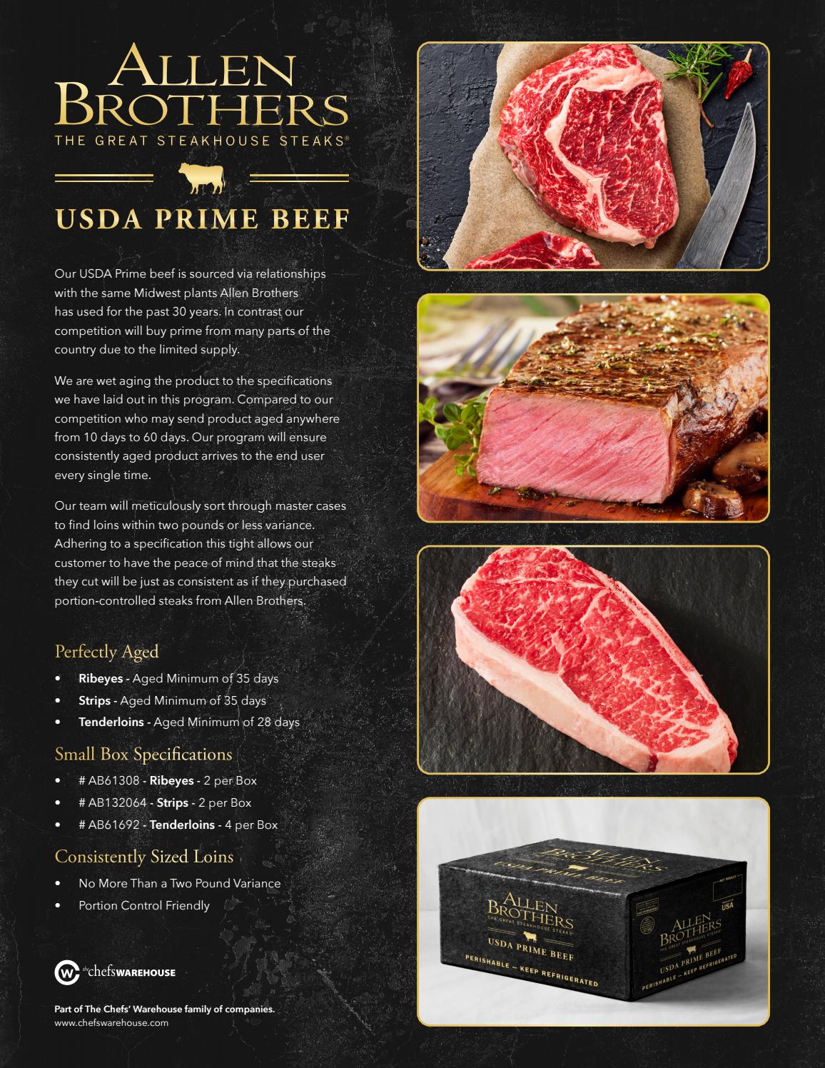 Allen Brothers USDA Prime Beef Assortment by The Chefs' Warehouse - Issuu