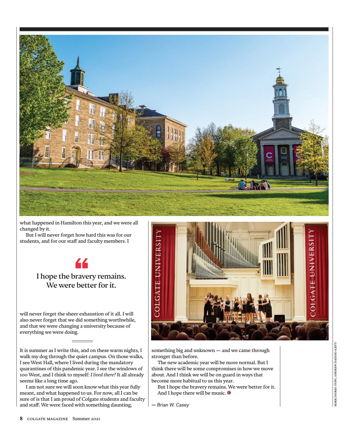 Colgate Magazine — Summer 2021 by Colgate University - Issuu