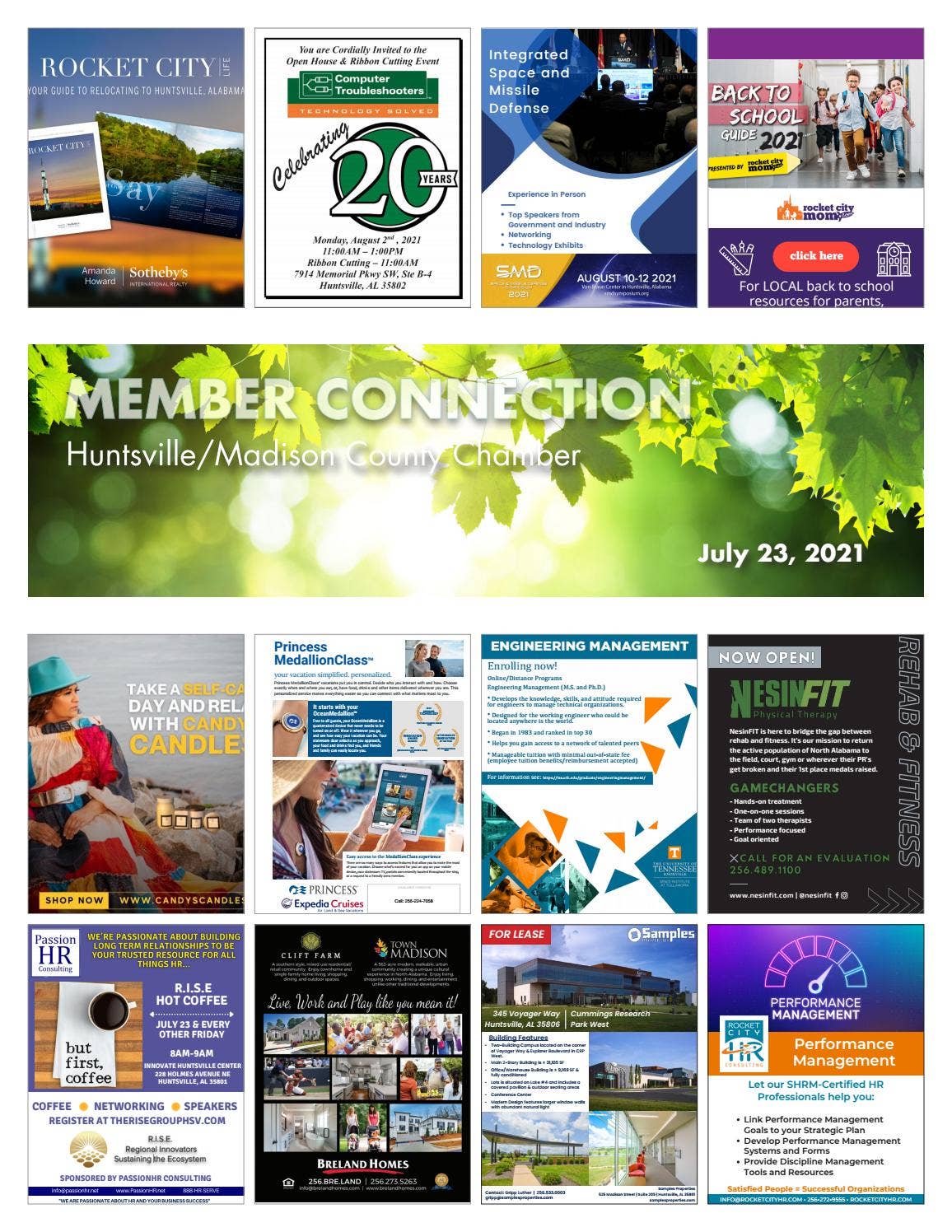 Member Connection, July 23, 2021 by Huntsville/Madison County Chamber ...