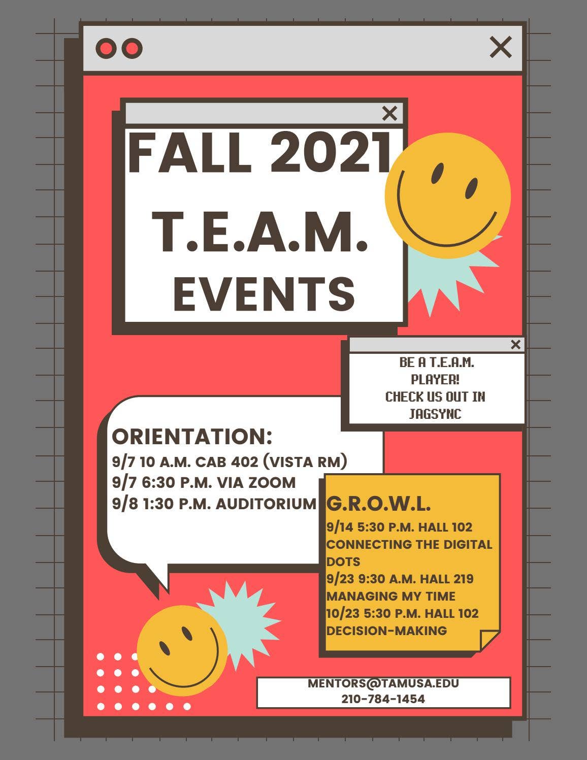 Fall 2021 T.E.A.M. Flier by tamu-sa - Issuu