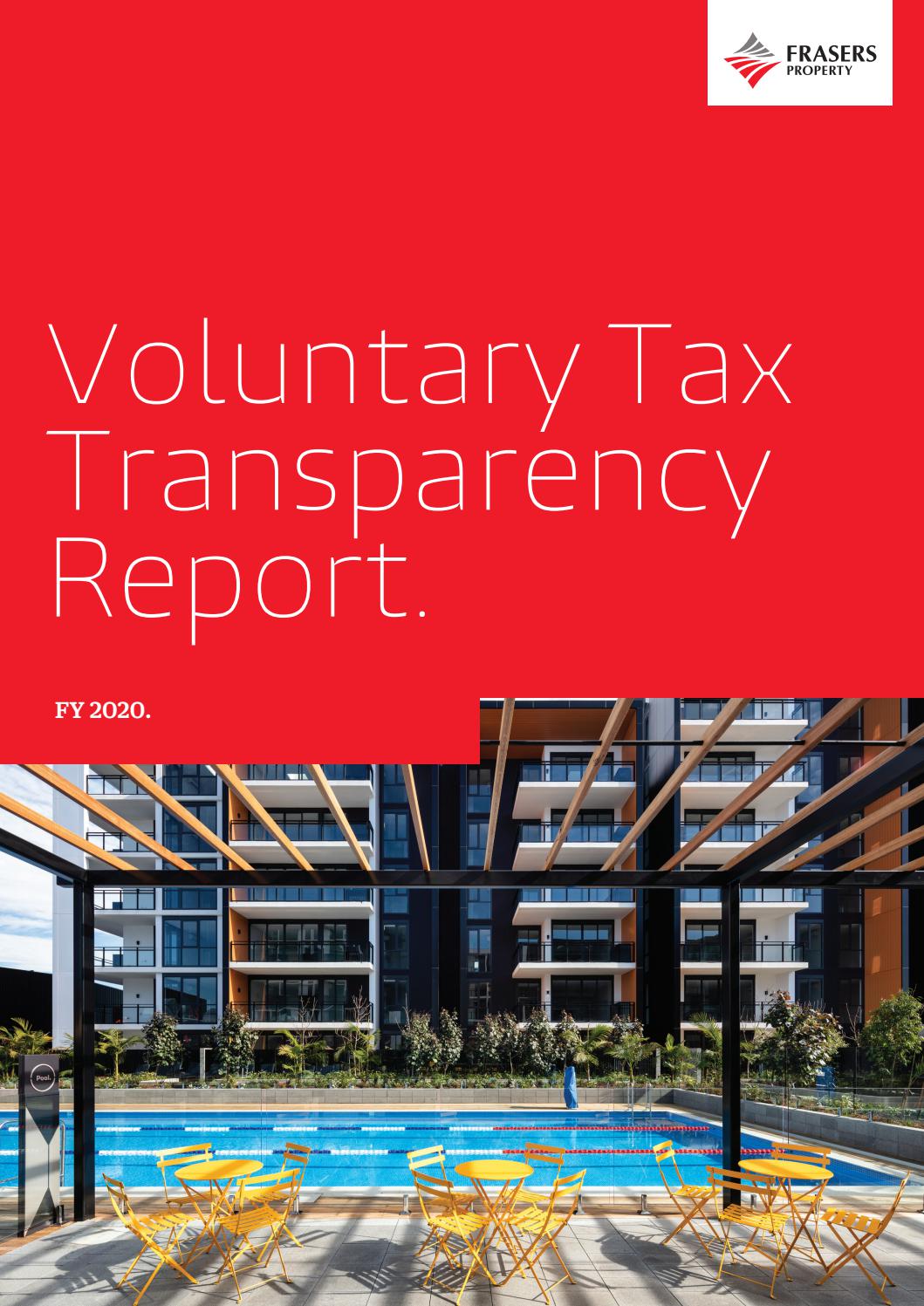 Voluntary Tax Transparency Report FY2020 by Frasers Property Australia ...