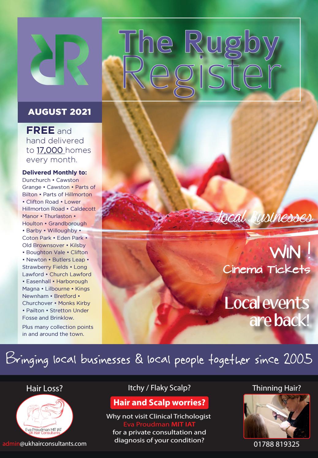 The Rugby Register - August 2021 Edition by RUGBY REGISTER - Issuu