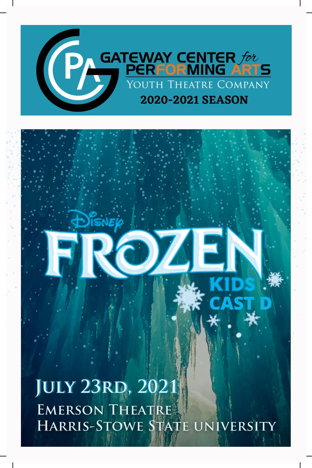 Frozen KIDS Cast D Program by gcpastl - Issuu