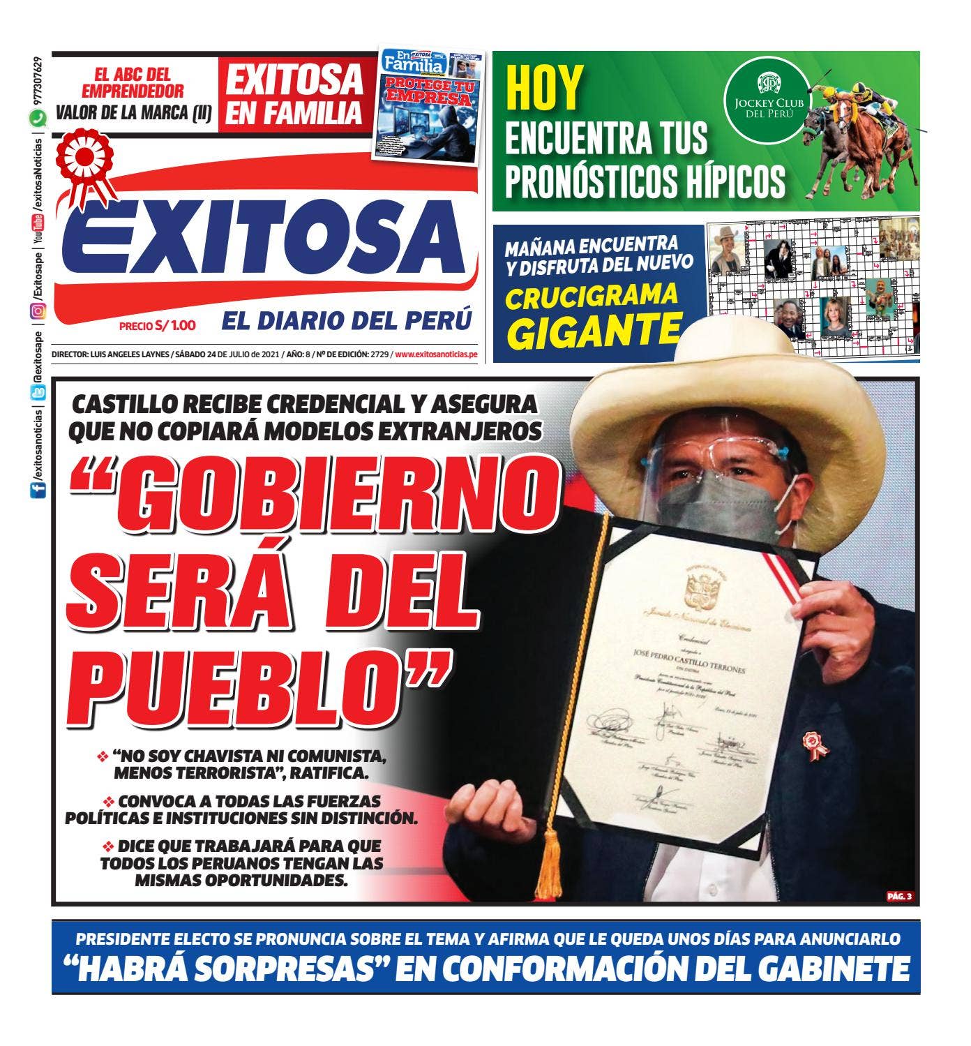 Diario Exitosa Lima (Sábado 24 de Julio 2021) by Diario Exitosa - Issuu