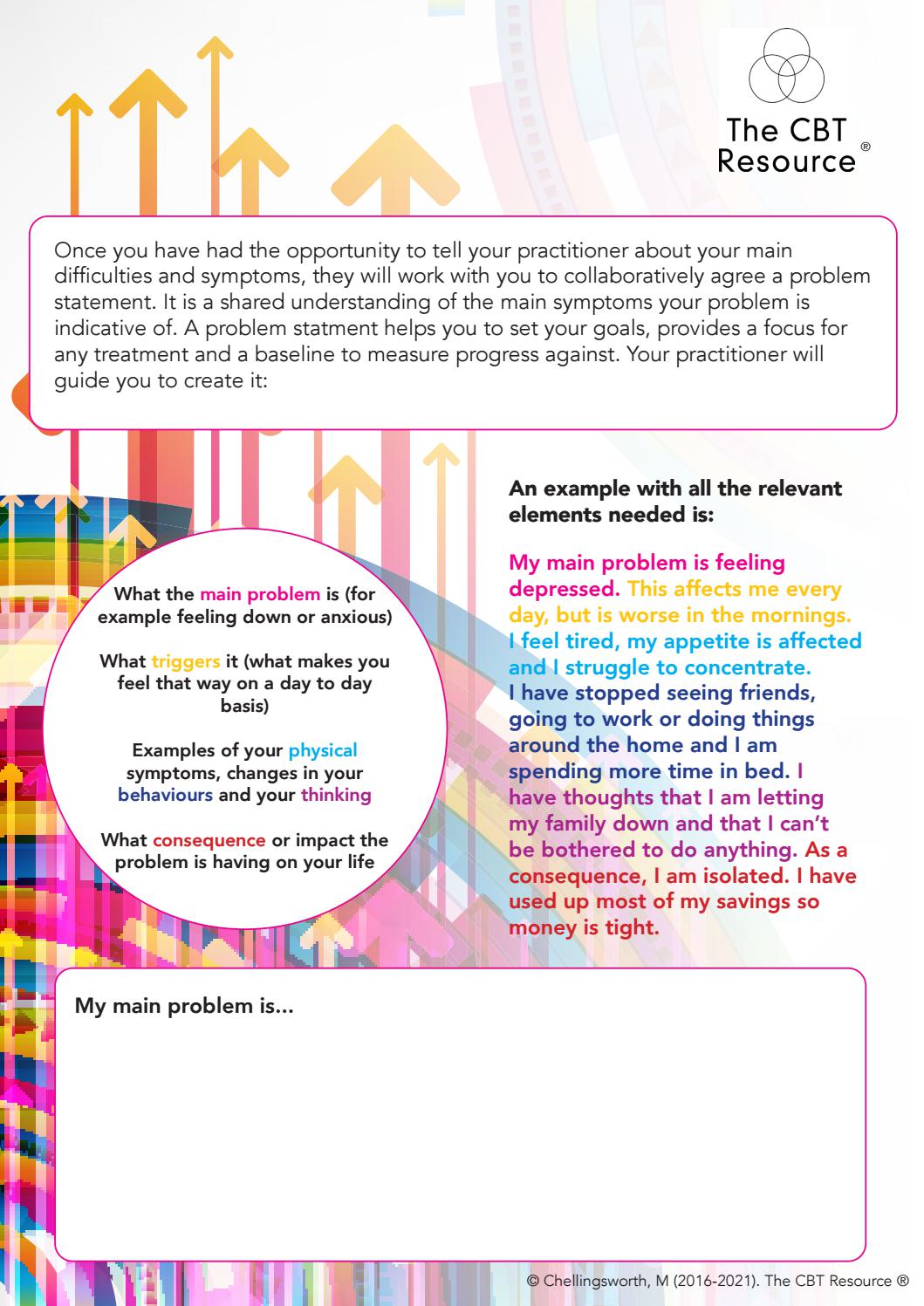 Updated Disorder Specific Problem Statement 2021 Version By The CBT 