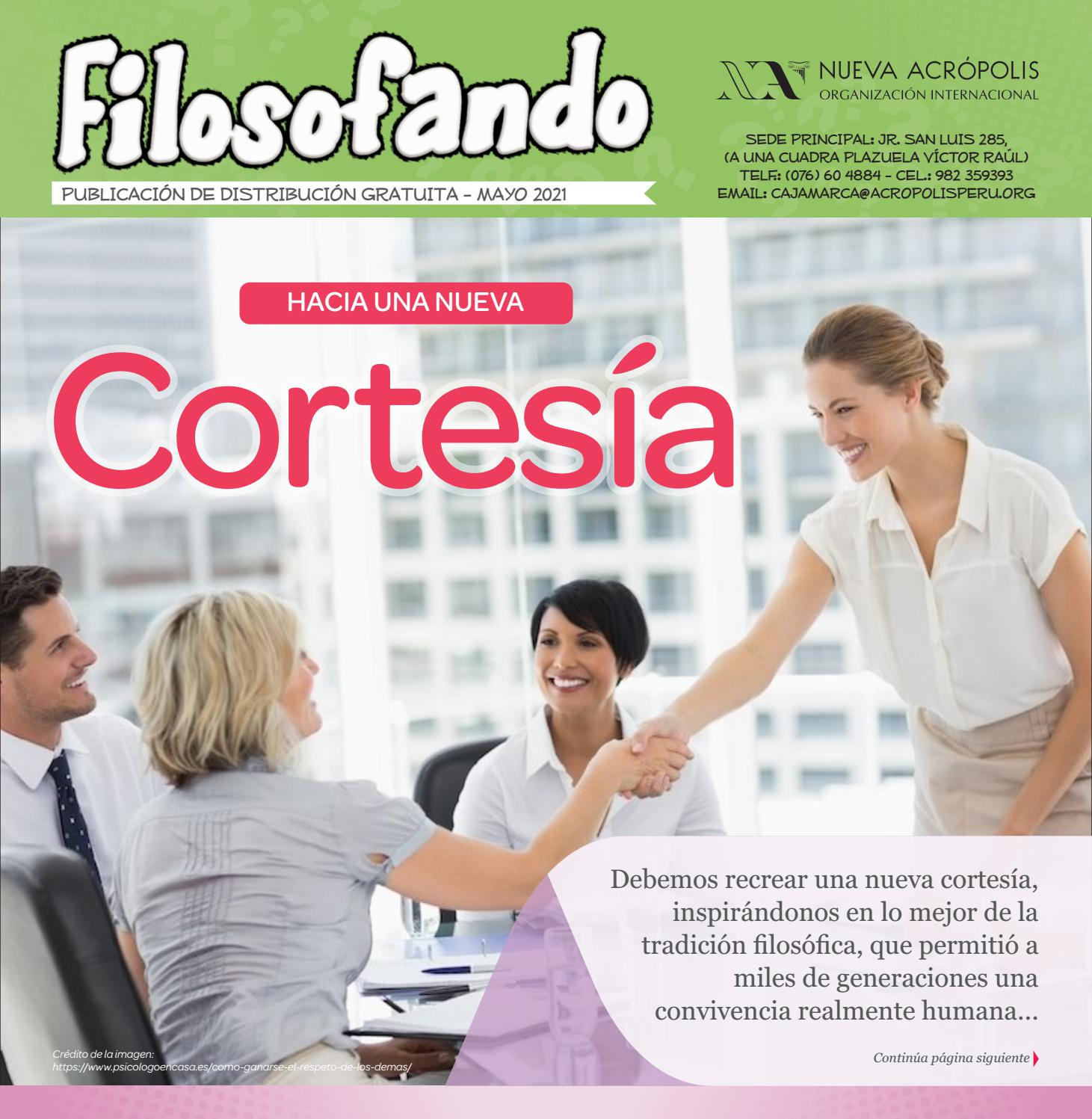 Filosofando Mayo 2021 by Nueva Acrópolis Cajamarca - Issuu