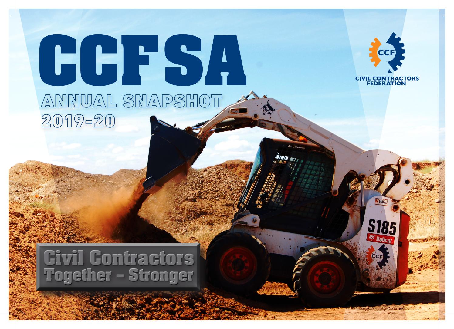 CCF SA Annual Snapshot 2019-2020 by Civil Contractors Federation SA - Issuu
